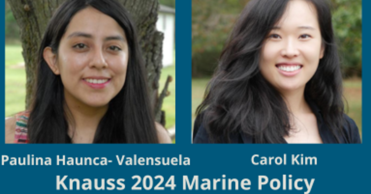 UMCES Ph.D. Candidates Named Finalists for 2024 Knauss Policy ...